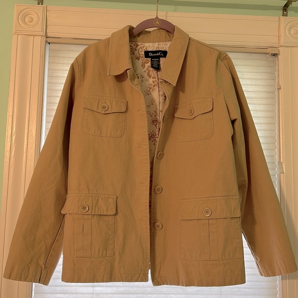 Denim&Co | Jackets & Coats | Womens Denim Co Tan Denim Jacket | Poshmark